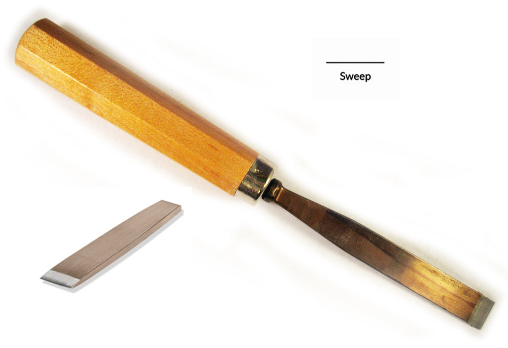 PRO Mallet #1 Straight Chisel 5/8"- Double bevel — Mountain Woodcarvers