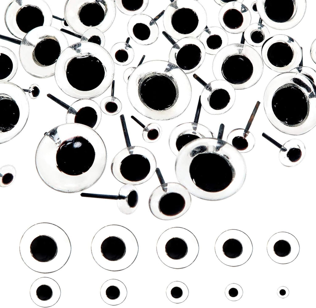 Clear Glass Eyes ON WIRE- 50 pair — Mountain Woodcarvers