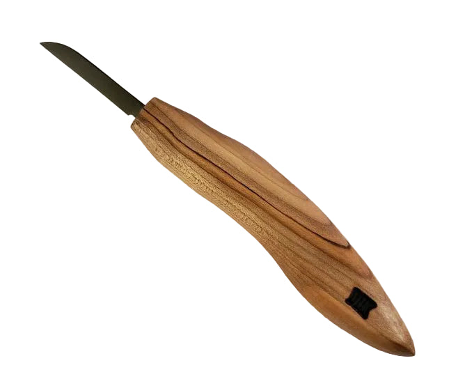 Deep Holler Carving Knife- 2"- FLAT GRIND-A HANDLE — Mountain Woodcarvers