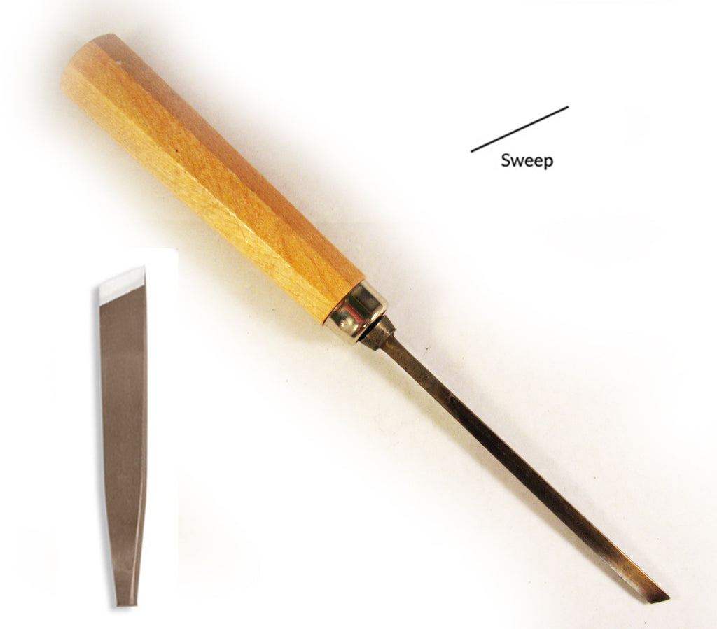 PRO Mallet #2 Straight Skew 1/4" — Mountain Woodcarvers